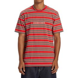 Shirttop DC Shoes "Olympia", Herren, Gr. L, barbados cherry olympia stripe, [Hauptstoff] 100% Baumwolle, Tops T-Shirt