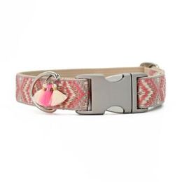 THE DOG IDEA Boho-Chic Halsband Coral L