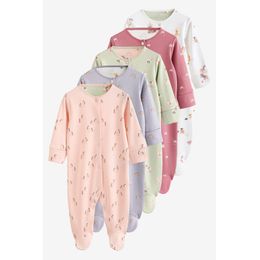 next Schlafanzug M&auml;dchen Gr&ouml;&szlig;e 44 gr&uuml;n / lila / pfirsich / pink / wei&szlig;