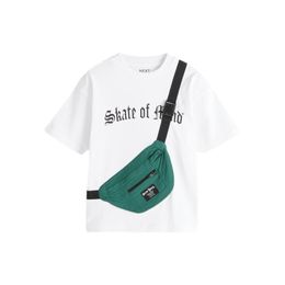 next Set: T-Shirt und G&uuml;rteltasche Jungen Gr&ouml;&szlig;e 110 gr&uuml;n / schwarz / wei&szlig;