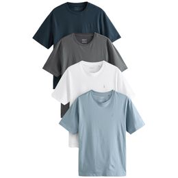 next T-Shirt Herren Gr&ouml;&szlig;e M hellblau / dunkelblau / dunkelgrau / wei&szlig;