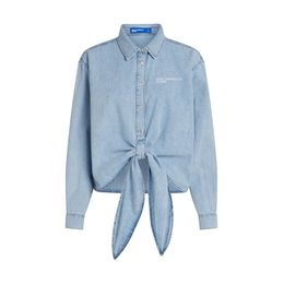 KARL LAGERFELD JEANS Bluse Damen Gr&ouml;&szlig;e S hellblau