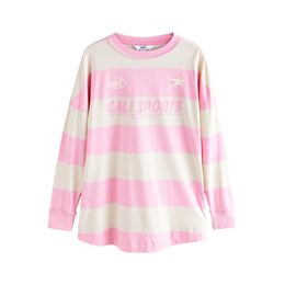 next Shirt Damen Gr&ouml;&szlig;e XL rosa / wei&szlig;