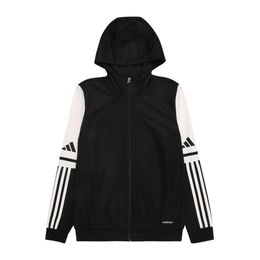 adidas Performance Sportsweatjacke 'SQ25' Jungen Gr&ouml;&szlig;e 176 schwarz / offwhite