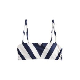 next Bikinitop Damen Gr&ouml;&szlig;e 80 navy / wei&szlig;