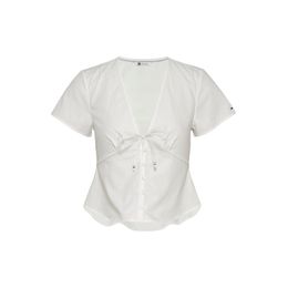 Tommy Jeans Bluse Damen Gr&ouml;&szlig;e M offwhite