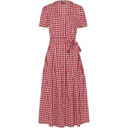 Luis Steindl Vichykaro-Leinenkleid Rot (Gr&ouml;&szlig;e: 34)