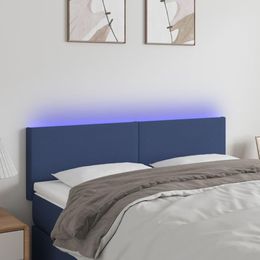 vidaXL LED Kopfteil Creme 144x5x78/88 cm Stoff