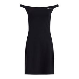Calvin Klein Jeans Kleid Damen Gr&ouml;&szlig;e 38 schwarz / wei&szlig; Winterkleid