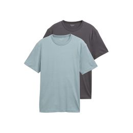 Tom Tailor T-Shirt Herren Gr&ouml;&szlig;e L dunkelgrau / mint