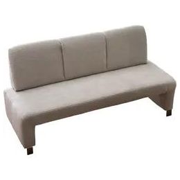 Polsterbank exxpo - SOFA FASHION "Intenso, Sitzbank, Breite 182 cm, wahlweise in Leder oder Textil", beige, B:182cm H:91cm T:67cm, NaturLeder, Strukturstoff (Zusammensetzung: Polyester 100%), Luxus-Microfaser (Zusammensetzung: Aufgeflockte 100% Polyester Schicht mit Prägung), Cord (Zusammensetzung: Polyester 100%), Sitzbänke, hohe Bodenfreiheit, frei im Raum stellbar, hoher Sitzkomfort