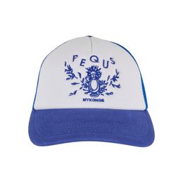 Trucker Cap PEQUS "PEQUS PEQUS Mykonos Graphic Trucker Cap", Damen, Gr. one size, blau, 100% Kunststoff, casual, Caps