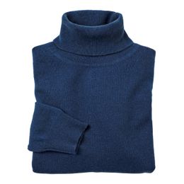 Junghans 1954 Kaschmir V-Pulli oder Rolli, Herren, Rolli - 48/50 - Navy, aus Kaschmir