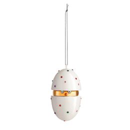 Alessi Fleurs De Jori Dekokugel Piacere, Pulcino il Grande, Weihnachtskugel, 9,5 x 5,2 cm