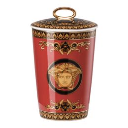 Versace by Rosenthal Duftkerze Medusa, rot/gold
