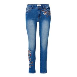 KOROSHI Jeans Damen Größe 38 ecru / blue denim / orange / rubinrot