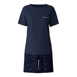 Calida Short Pajama Set female Blue size M
