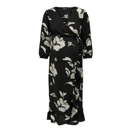 Only Maternity Umstand Kleid 'OLMLuxlea' Damen Größe 42 gelb / schwarz / weiß Winterkleid