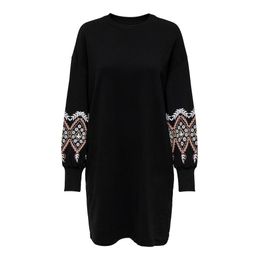 Only Kleid 'ONLBrooke' Damen Gr&ouml;&szlig;e 44 orange / schwarz / wei&szlig; Winterkleid