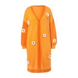 MIAMODA Knit Cardigan female Orange size 58-60