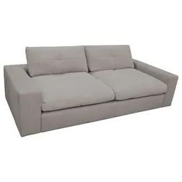 Big-Sofa Alina "Sandy", grau (hellgrau eqe 29), B:265cm H:84cm T:123cm, Chenille (100% Polyester), Sofas, 266 cm breit und 123 cm tief, in modernem Cordstoff