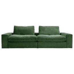 Big-Sofa Alina "Sandy", grün (olivgrün gct 333), B:266cm T:123cm, Cord GCT (92% Polyester, 8% Nylon), Sofas, 266 cm breit und 123 cm tief, in modernem Cordstoff