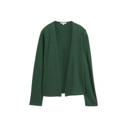 Tom Tailor Damen Basic Cardigan, grün, Uni, Gr. XXL