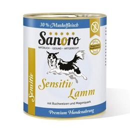 Sanoro Sensitiv Lamm mit BIO-Gem&uuml;se 6x800g