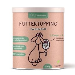 Hunderunde Futtertopping - Haut & Fell - Gl&auml;nzendes Fell, Gesunde Haut, Nat&uuml;rliche Zutaten, vegan 250 g