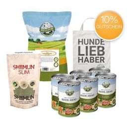 Bellfor Futterset mit Heide-Men&uuml; Hundefutter Nass f&uuml;r kleine Hunde mit &Uuml;bergewicht 2,550 g