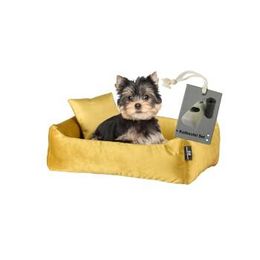 Rohrschneider &reg; Hundebett inkl. Gratis-Beigabe, Kuschelsofa gelb S
