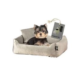 Rohrschneider &reg; Hundebett inkl. Gratis-Beigabe, Kuschelsofa taupe S