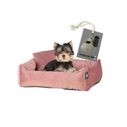 Rohrschneider &reg; Hundebett inkl. Gratis-Beigabe, Kuschelsofa altrosa S