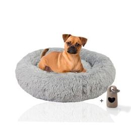 Rohrschneider &reg; Hundebett Donut mit Gratis-Beigabe, Extra flauschiges Hundekissen M