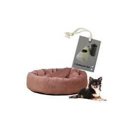 Rohrschneider &reg; Hundekissen inkl. Gratis-Beigabe, Kuschelh&ouml;hle "Denver" altrosa S