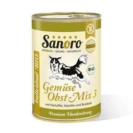 Sanoro BIO Gem&uuml;se-Obst-Mix 3 mit Bio-Kartoffel 12x400g