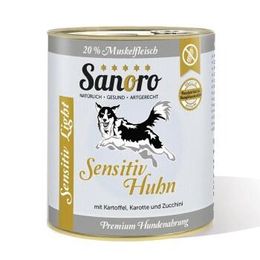 Sanoro Men&uuml; Sensitiv Light Huhn mit Kartoffeln und Karotten 6x800g
