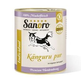 Sanoro Pures Muskelfleisch vom K&auml;nguru 6x800g