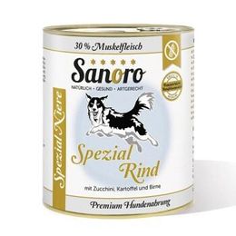 Sanoro Spezial Bio-Rind mit BIO-Gem&uuml;se 6x800g