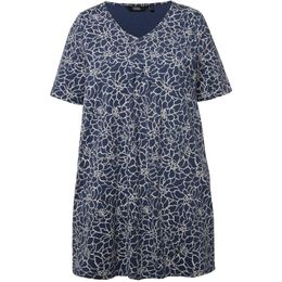 Ulla Popken Tunika Damen Gr&ouml;&szlig;e XXXL/4XL marine / grau