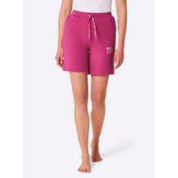 feel good Damen Hose kurz, Rosa, Gr. 36/38, Jogginghosen, Material: Baumwolle
