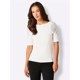 Damen Kurzarmshirt, Natur, Gr. 38, CREATION L PREMIUM, T-Shirts, Material: Lyocell