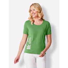 feel good Damen Shirt, Gr&uuml;n, Gr. 36/38, Homewear, Material: Baumwolle
