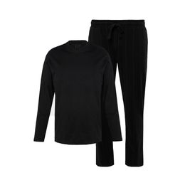 JP1880 Long Pajamas male Black size 4XL