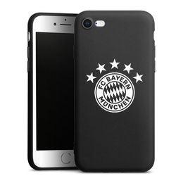 DeinDesign iPhone SE (2020) Handy Premium Silikon H&uuml;lle Handyh&uuml;lle schwarz Case Transparent Fcb Fc Bayern M&uuml;nchen Silikon Premium Case