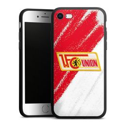 DeinDesign iPhone SE (2020) Handy Premium Silikon H&uuml;lle Handyh&uuml;lle schwarz Case 1. Fc Union Berlin Logo Official Licensed Product Silikon Premium Case