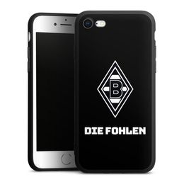DeinDesign iPhone SE (2020) Handy Premium Silikon H&uuml;lle Handyh&uuml;lle schwarz Case Gladbach Borussia M&ouml;nchengladbach Die Fohlen Silikon Premium Case