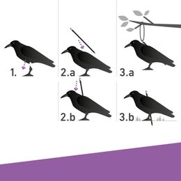Gartenfigur RABE 37cm, schwarz