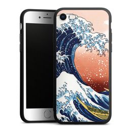 DeinDesign iPhone SE (2022) Handy Premium Silikon H&uuml;lle Handyh&uuml;lle schwarz Case Die Gro&szlig;e Welle Vor Kanagawa Art Japan Silikon Premium Case