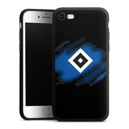 DeinDesign iPhone SE (2020) Handy Premium Silikon H&uuml;lle Handyh&uuml;lle schwarz Case Official Licensed Product Hsv Hamburger Sv Silikon Premium Case
